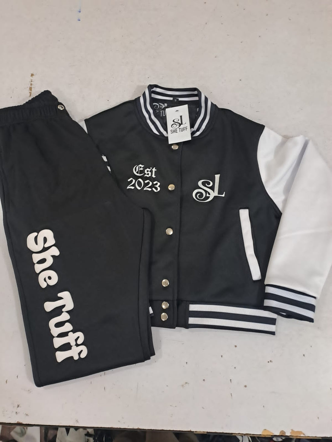 Black She Tuff Suit – SHE AND HE TUFF CLOTHING